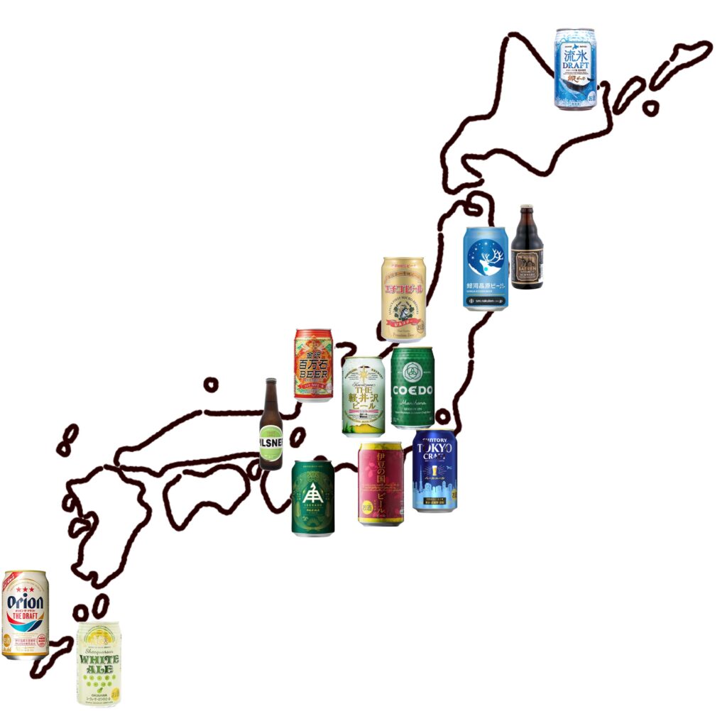 Japan_craft_beer_map | Tabimania Japan