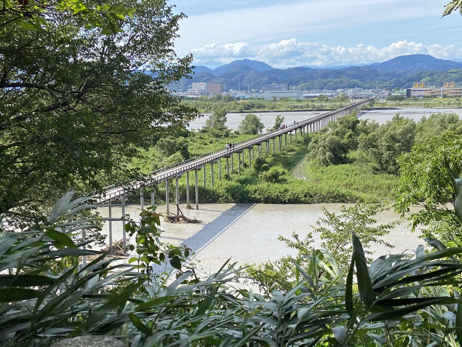 Shizuoka_world_longest_wood_bridge_Horai_bashi_Bridge_view | Tabimania ...