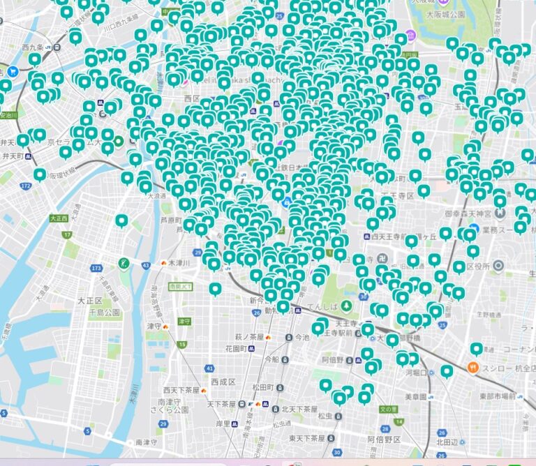 LUUP_OSAKA_MAP | Tabimania Japan