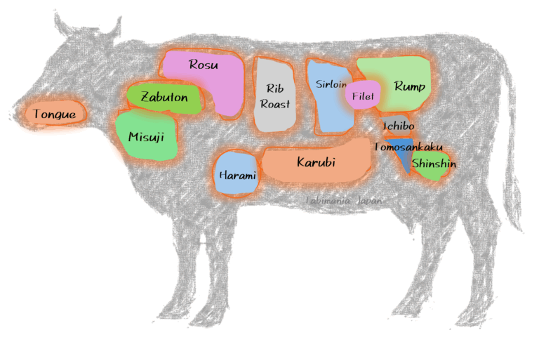 simple overview of Yakinikiu_parts_Japanese_BBQ | Tabimania Japan