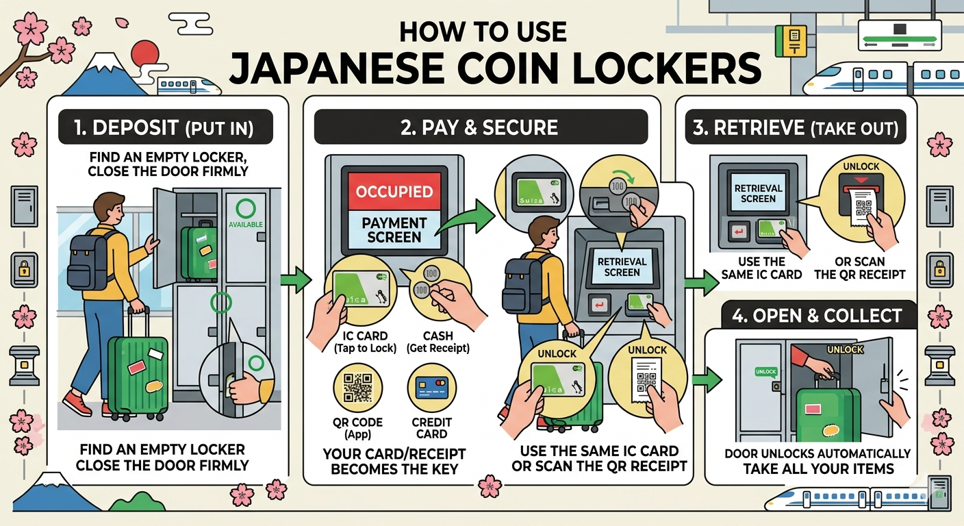 How to Use & Retrieve Japan Coin Lockers: 2026 Guide